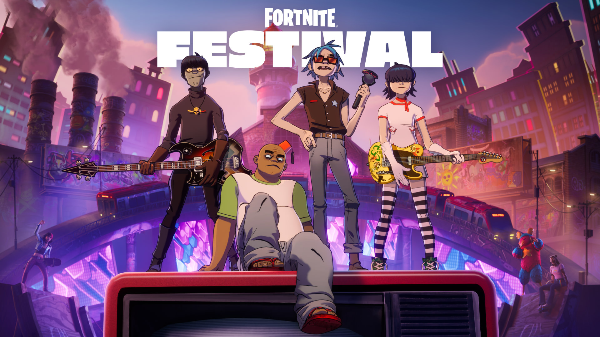 Gorillaz wchodzą do Fortnite jako ikony Sezonu 10 Festivalu!