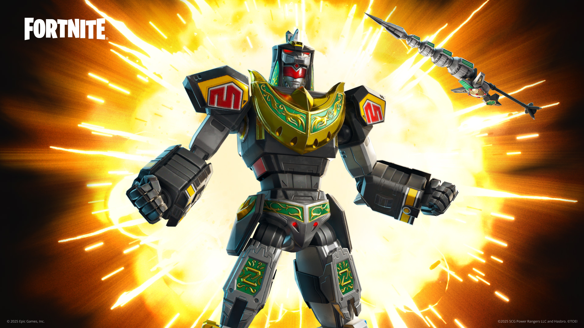 Summon Megazord in Fortnite Battle Royale 37.30