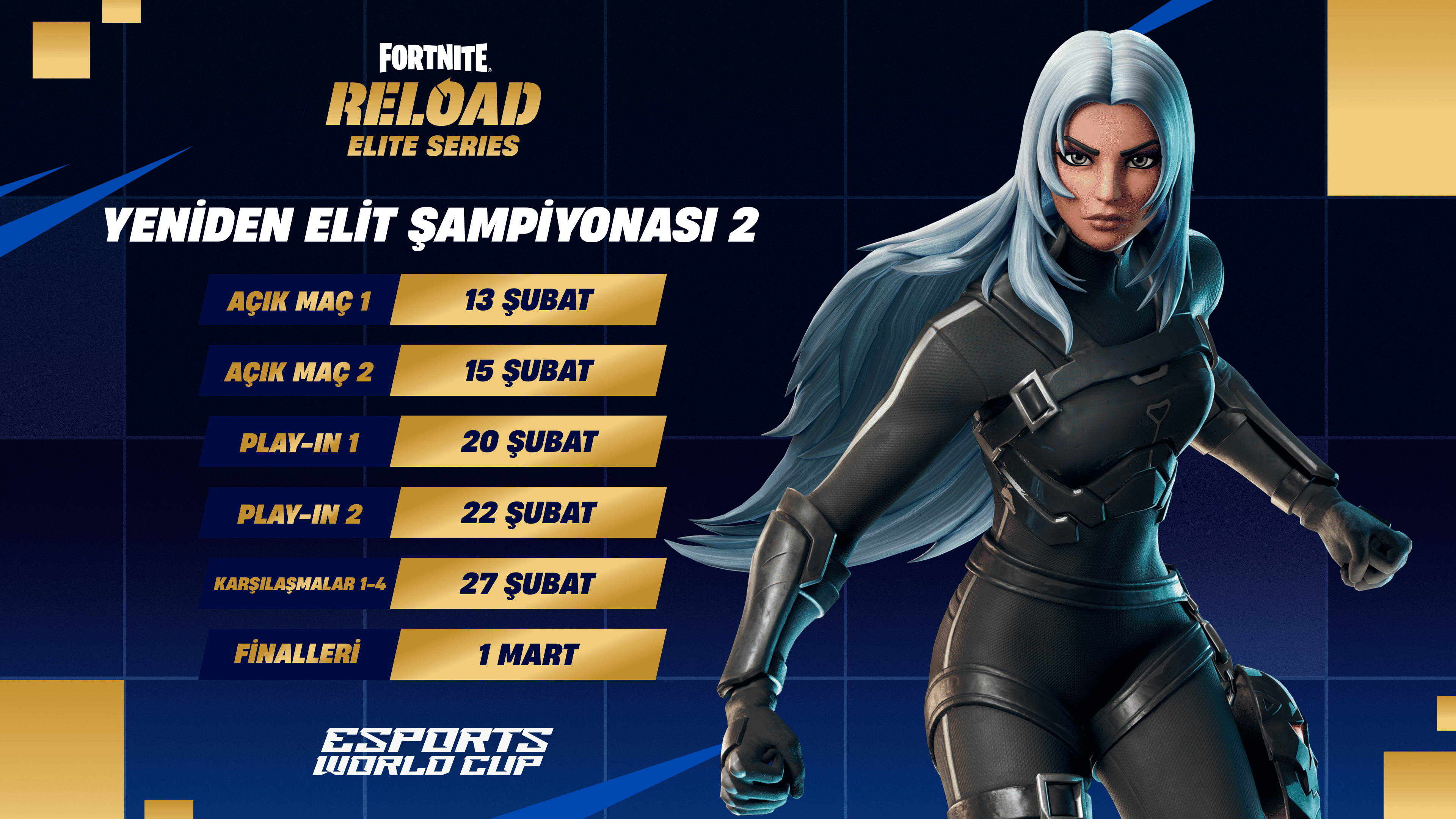 Fortnite'ta Yeniden Elit Şampiyonası'nda 2.500.000 $ için mücadele et!