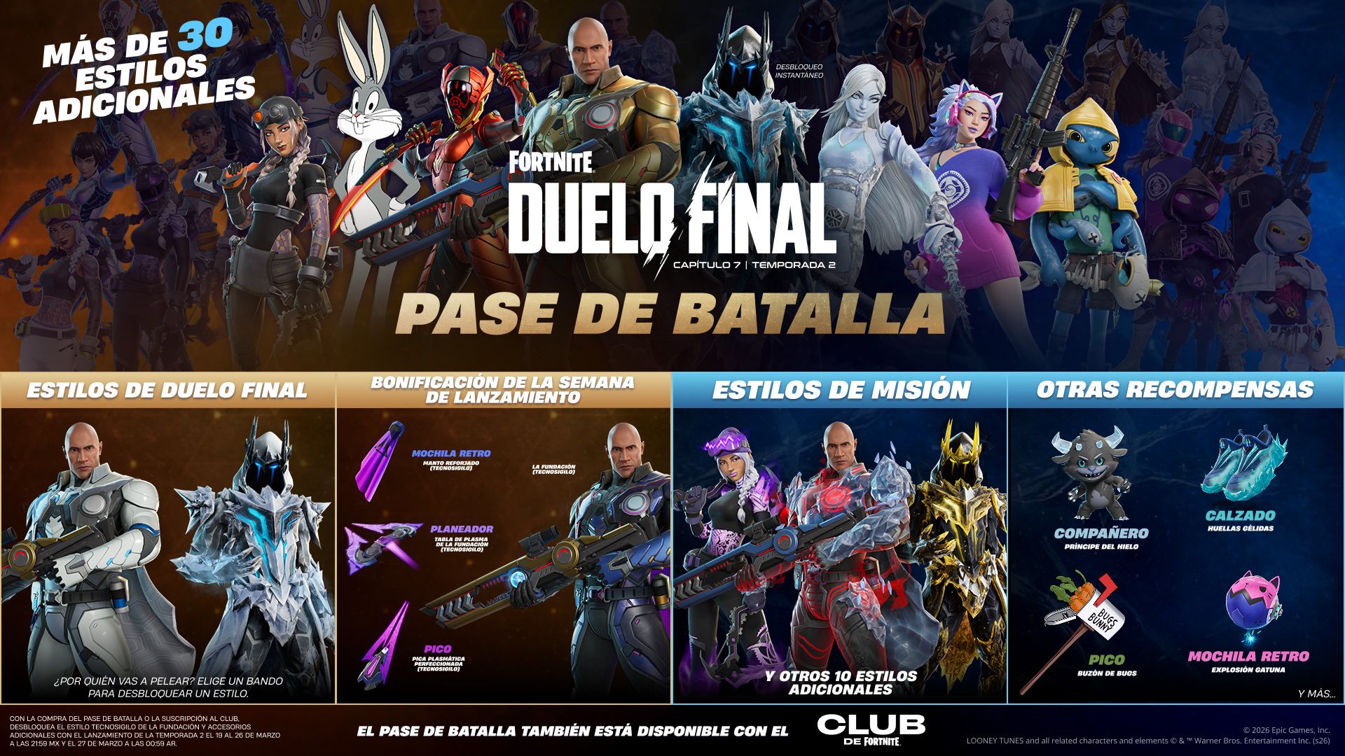 Nueva temporada de Batalla campal: Duelo final de Fortnite